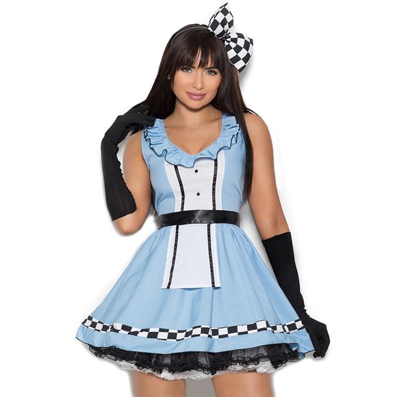 Em 99084 Dresses Storybook Alice Costume Dress Oversized Checkered